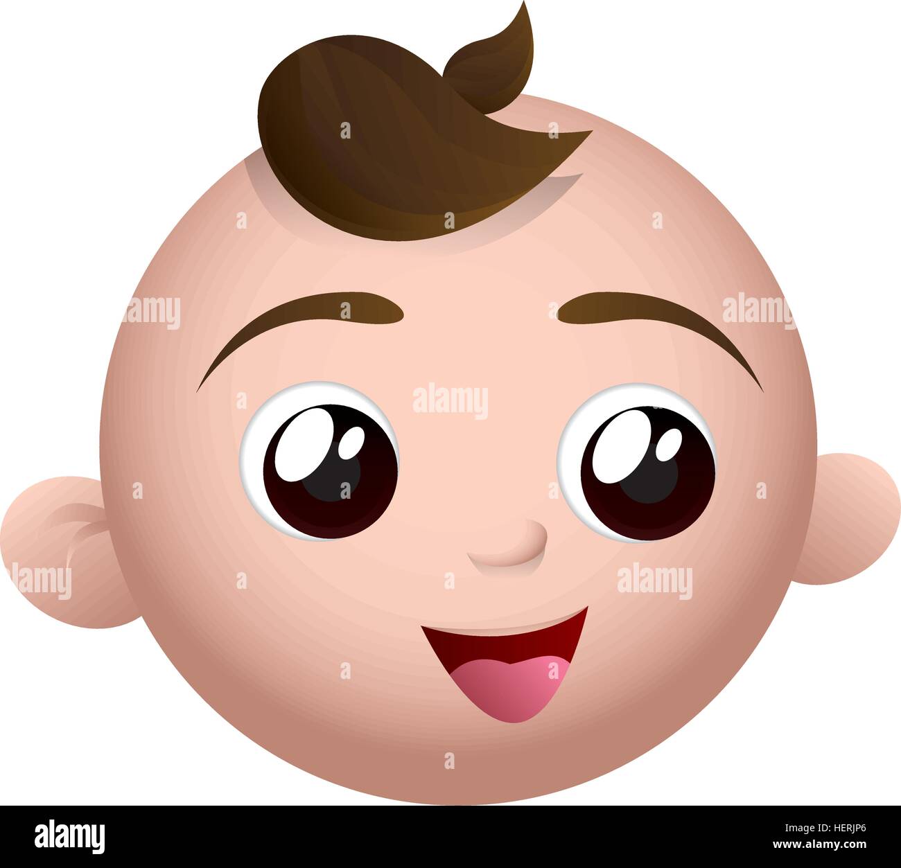 happy baby face icon image Stock Vector Image & Art - Alamy