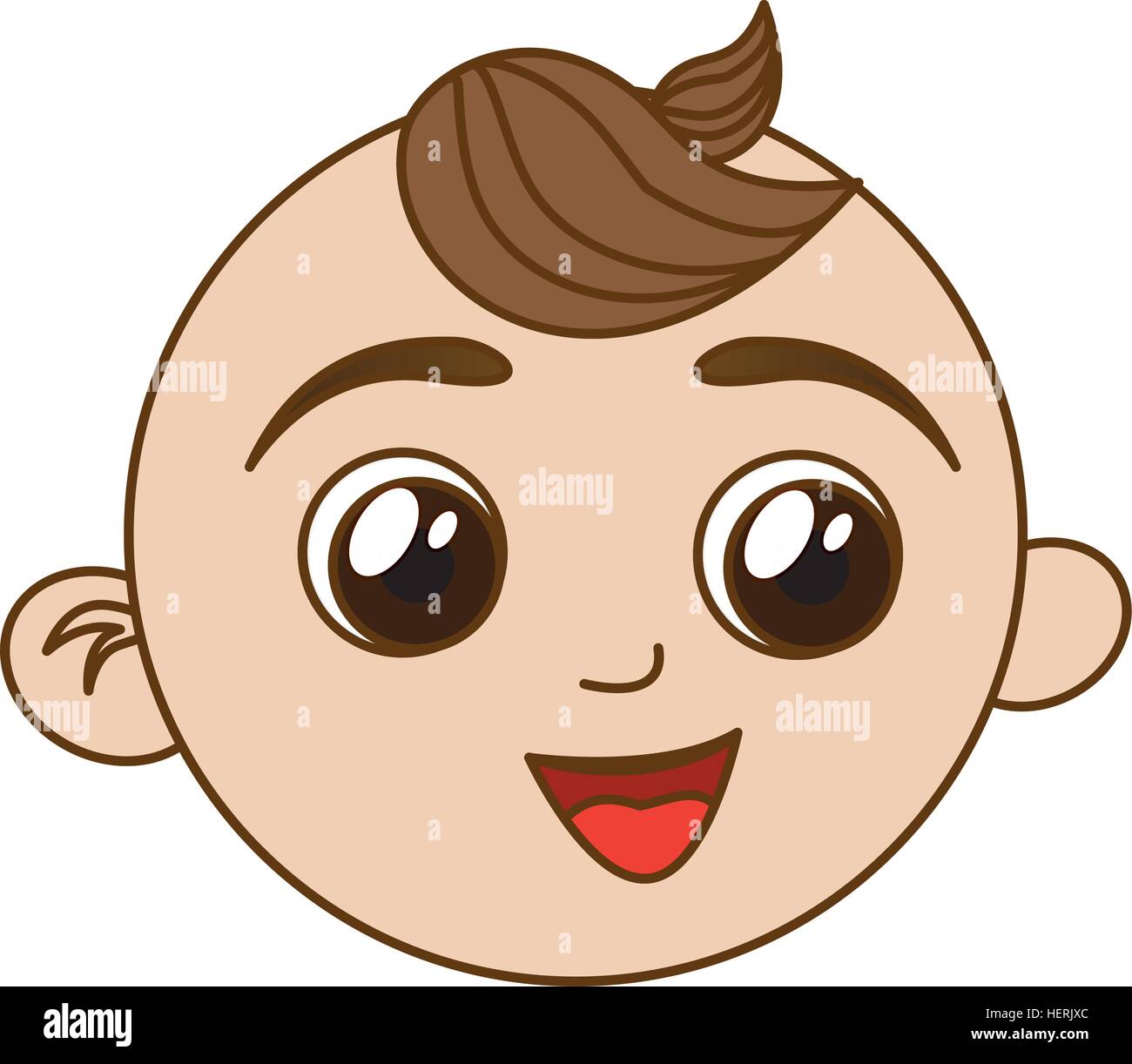 Happy Baby Face Clipart