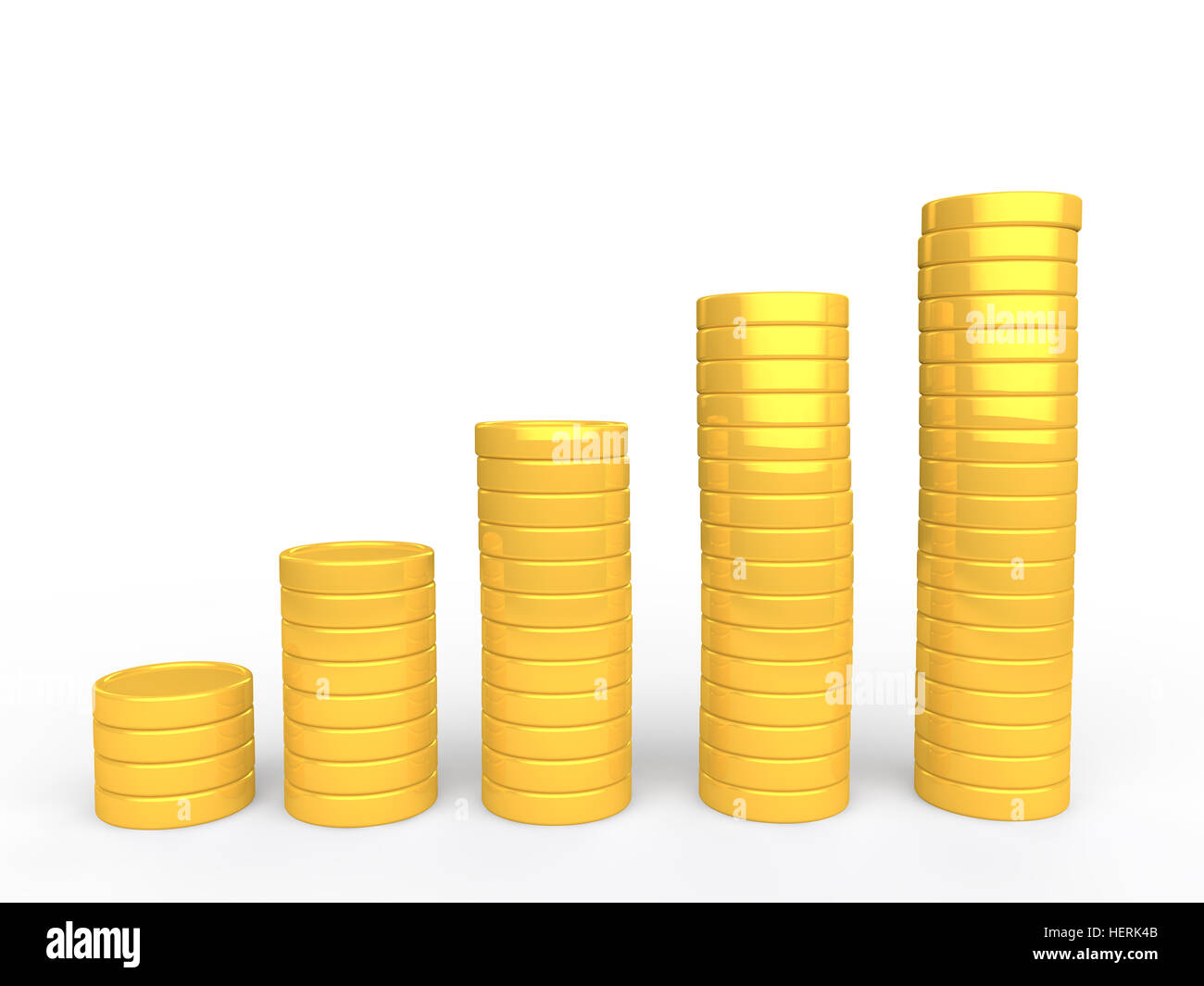 3d gold coins stack Stock Photo - Alamy