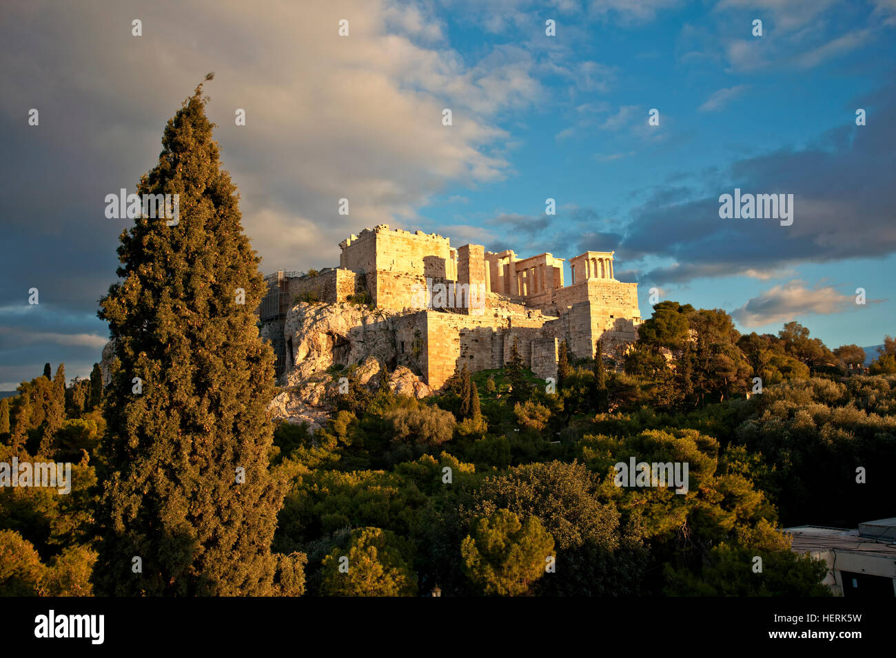 The Acropolis of Athens as seen from the ancient monument of Democracy ...