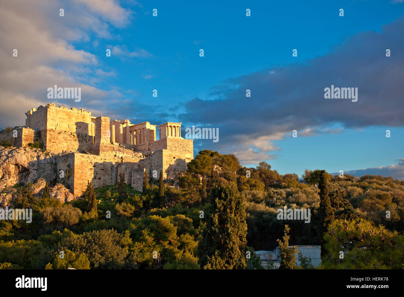The Acropolis of Athens as seen from the ancient monument of Democracy ...