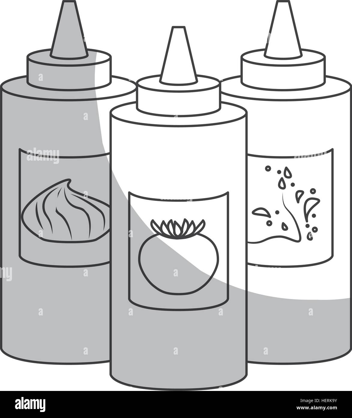 sauce bottle fast food related icon image icon image Stock Vector Image ...