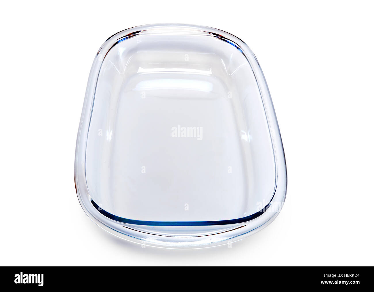 Empty glass dish for cooking with oven isolated on white background ...