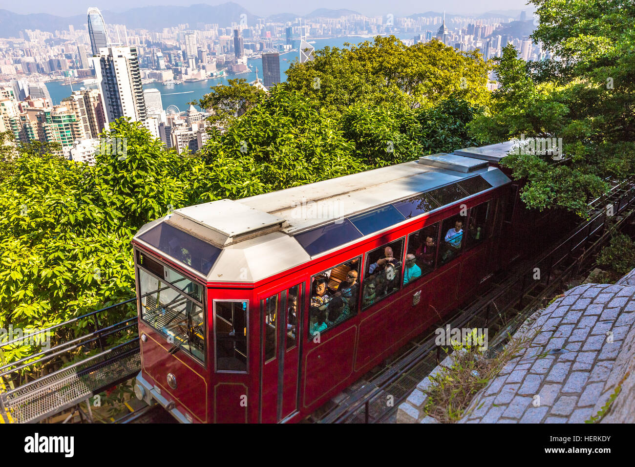 The Peak Tram Stock Photo - Alamy