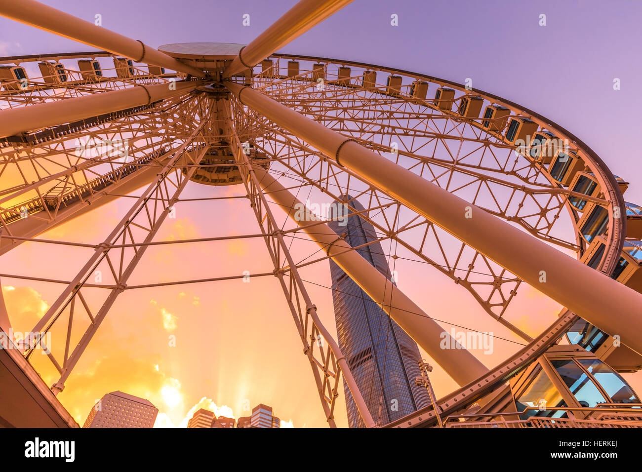 Hongkong observation wheel hi-res stock photography and images - Alamy