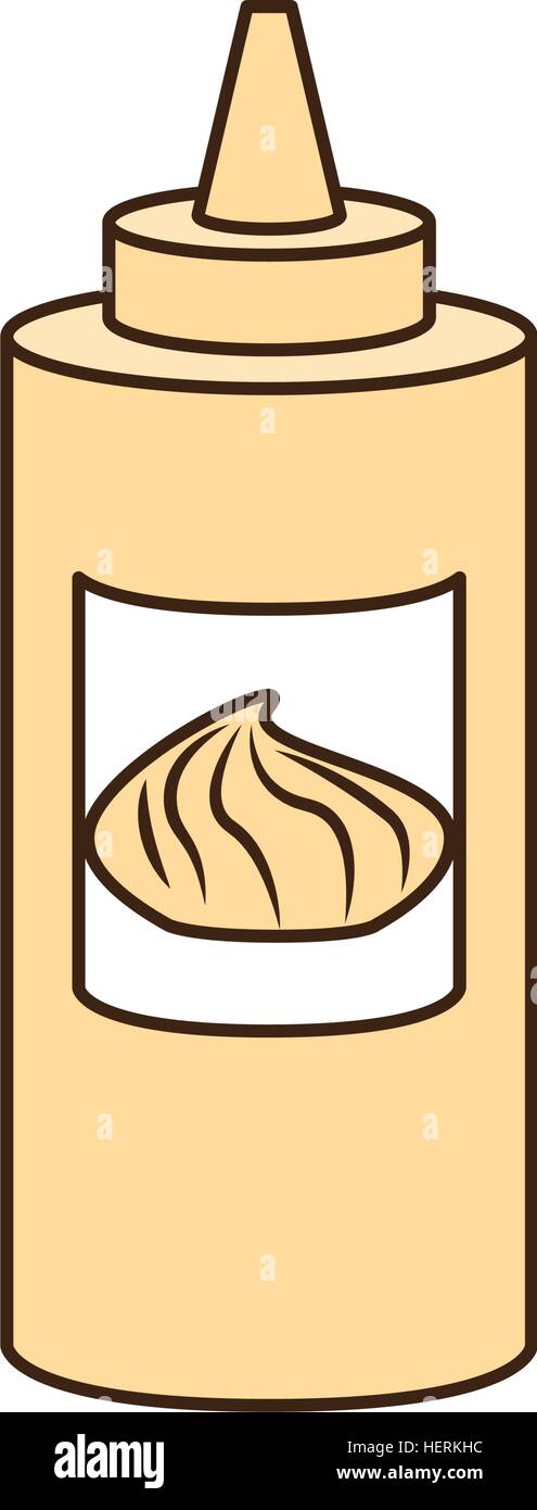 sauce bottle fast food related icon image icon image Stock Vector Image ...