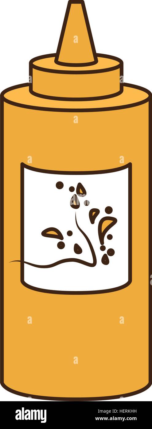 sauce bottle fast food related icon image icon image Stock Vector Image ...