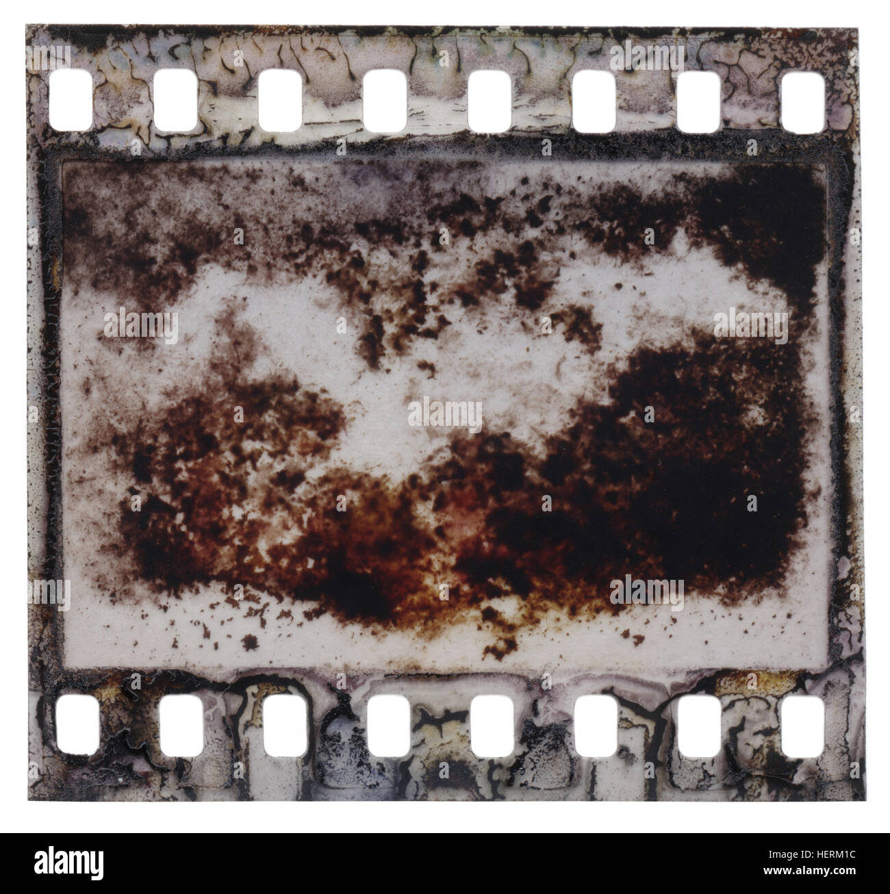 Old scratched and damaged grungy negative filmstrip Stock Photo - Alamy