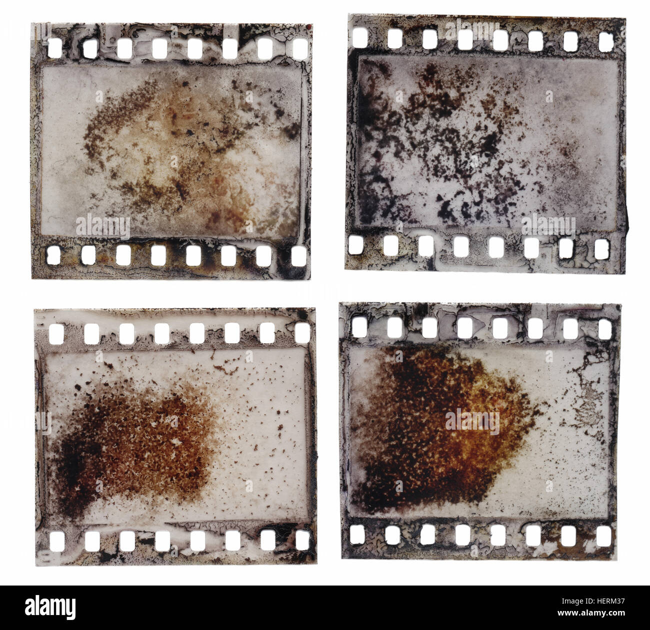 Scratched film texture Cut Out Stock Images & Pictures - Alamy