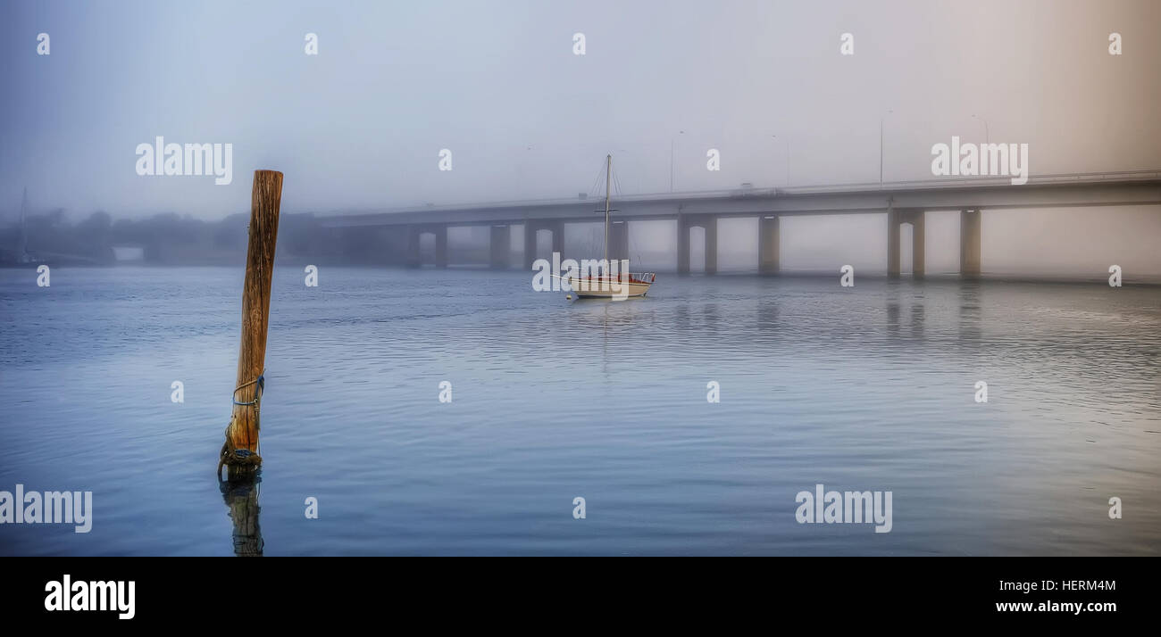 Bass Highway across Mersey River, Devonport, Tasmania, Australia Stock ...