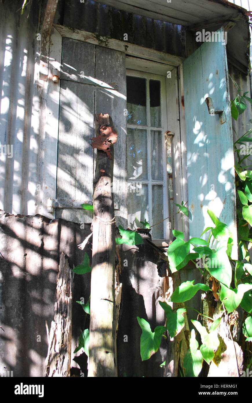 Window of an abandoned house Stock Photo - Alamy