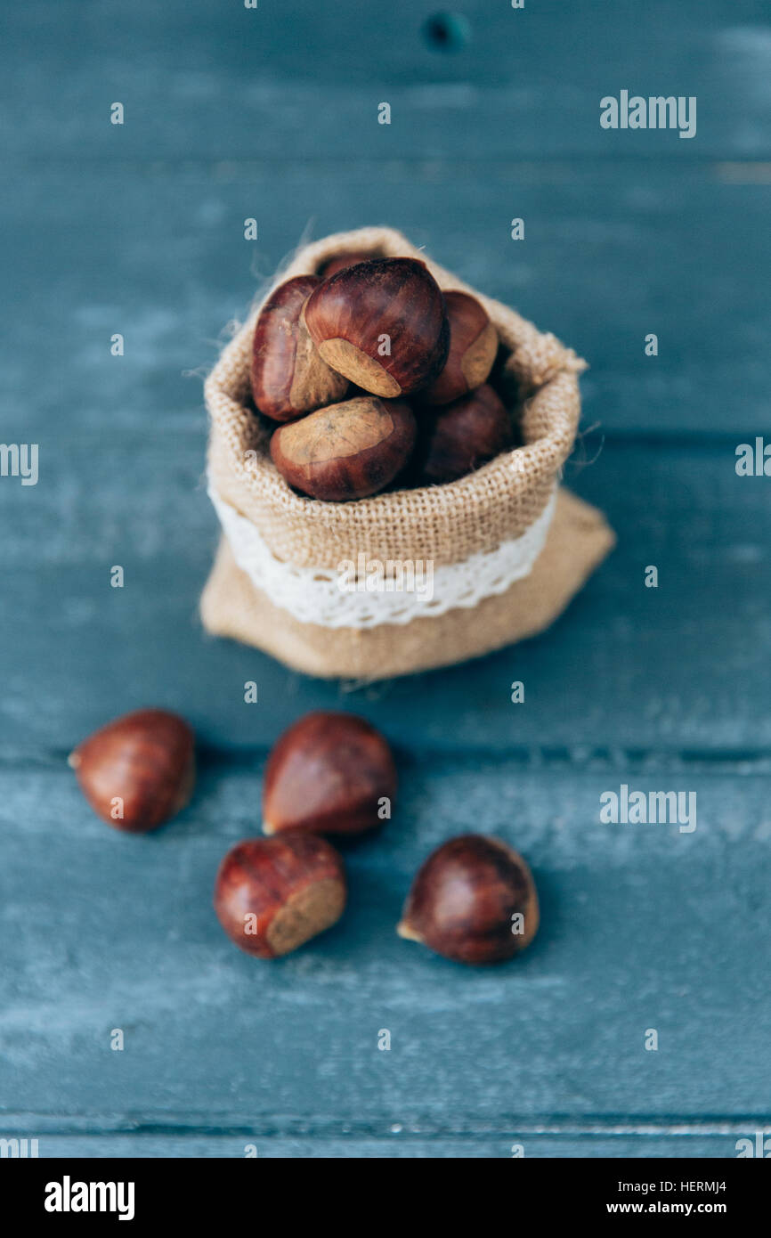 Chestnuts in a bag hi-res stock photography and images - Alamy