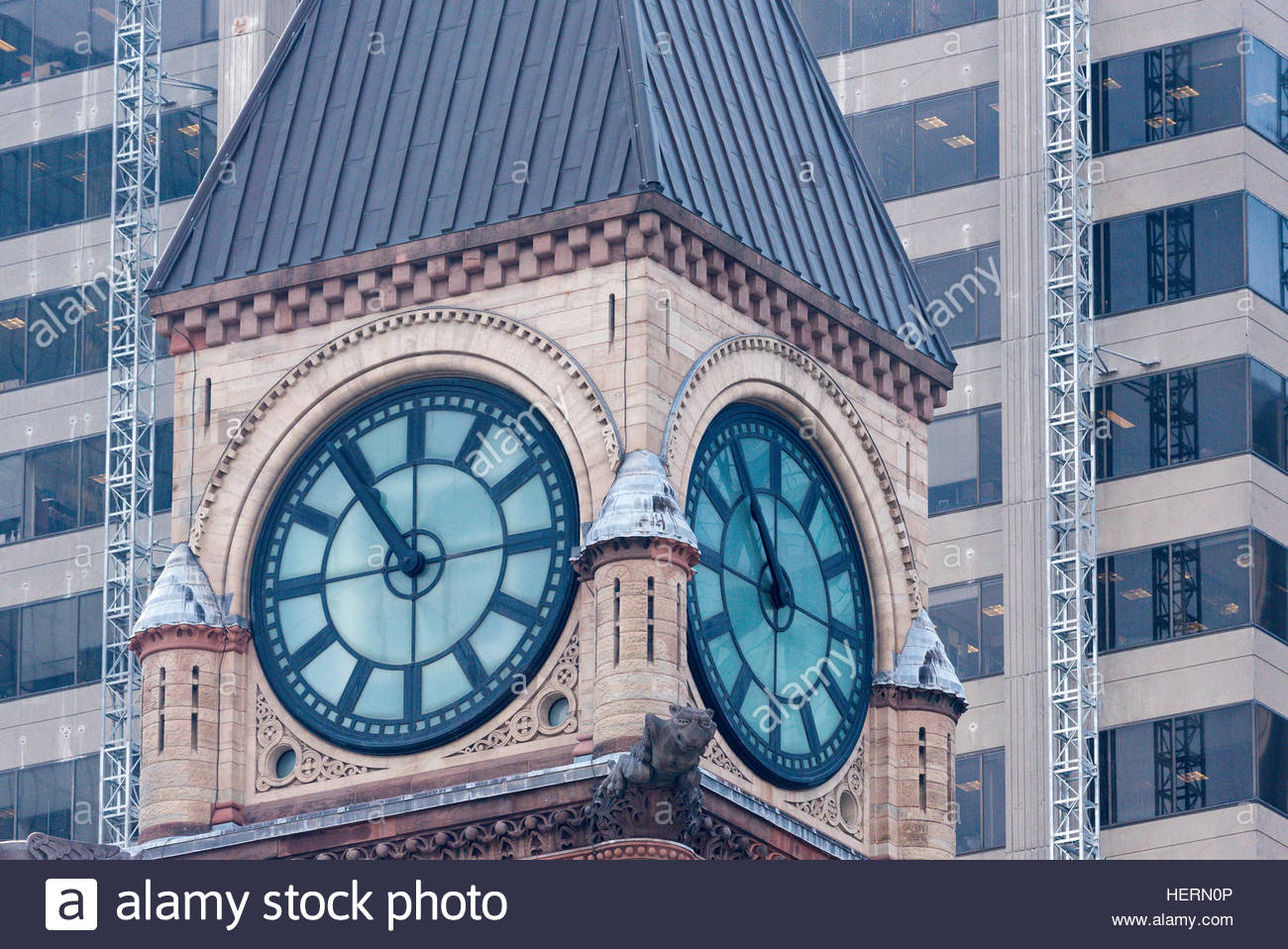 Old City Hall Clock Tower Toronto Stock Photos & Old City Hall Clock ...