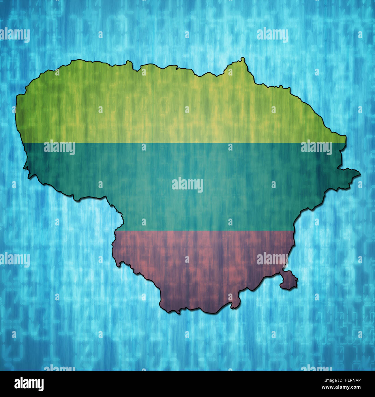 Border map lithuania borders hi-res stock photography and images - Alamy