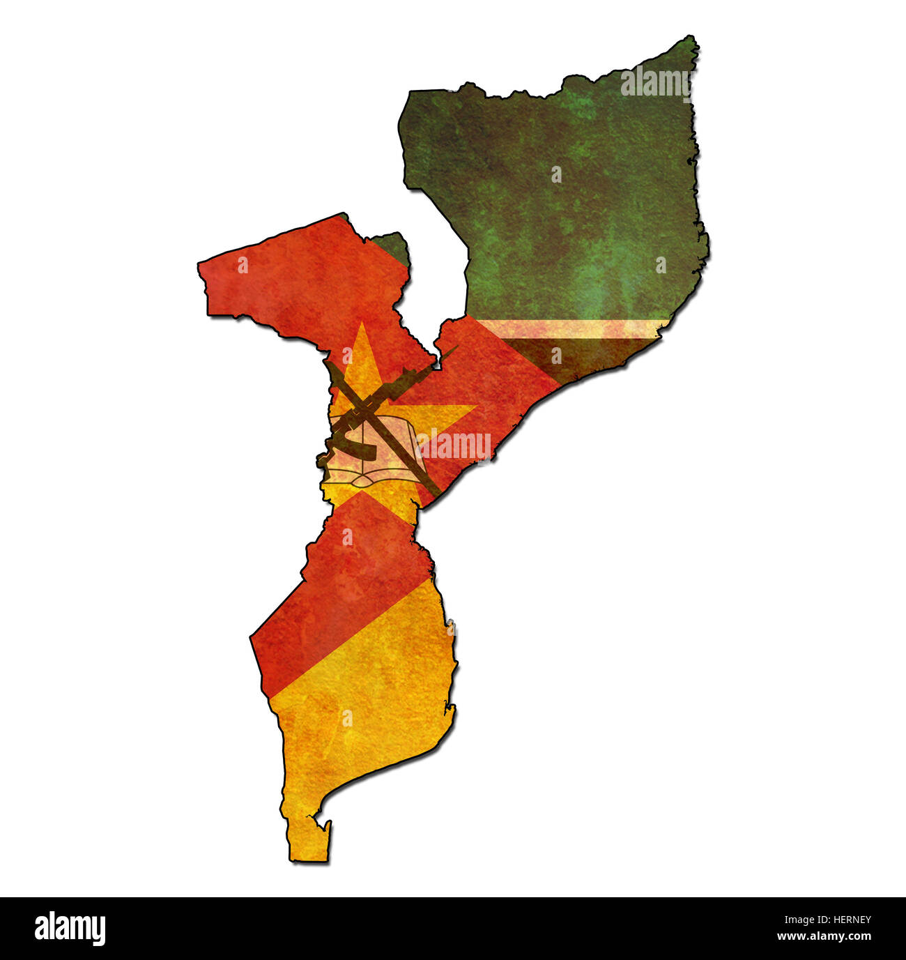 Mozambique Flag Map 🇲🇿 Mozambique Flag Unveiled: Colors,
