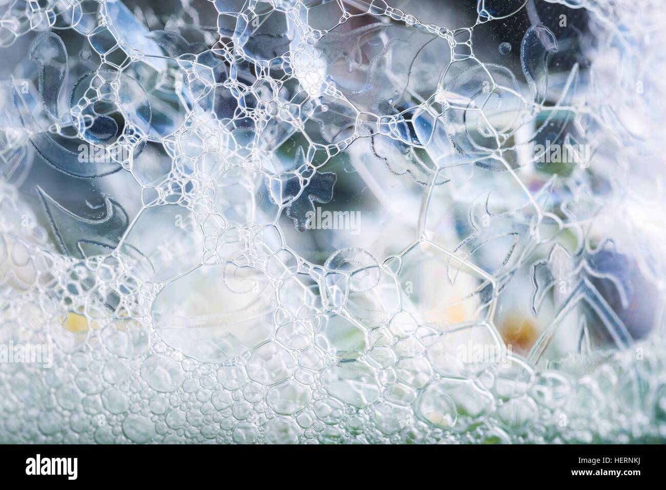 Foam in close up. Abstract background of air bubbles Stock Photo - Alamy