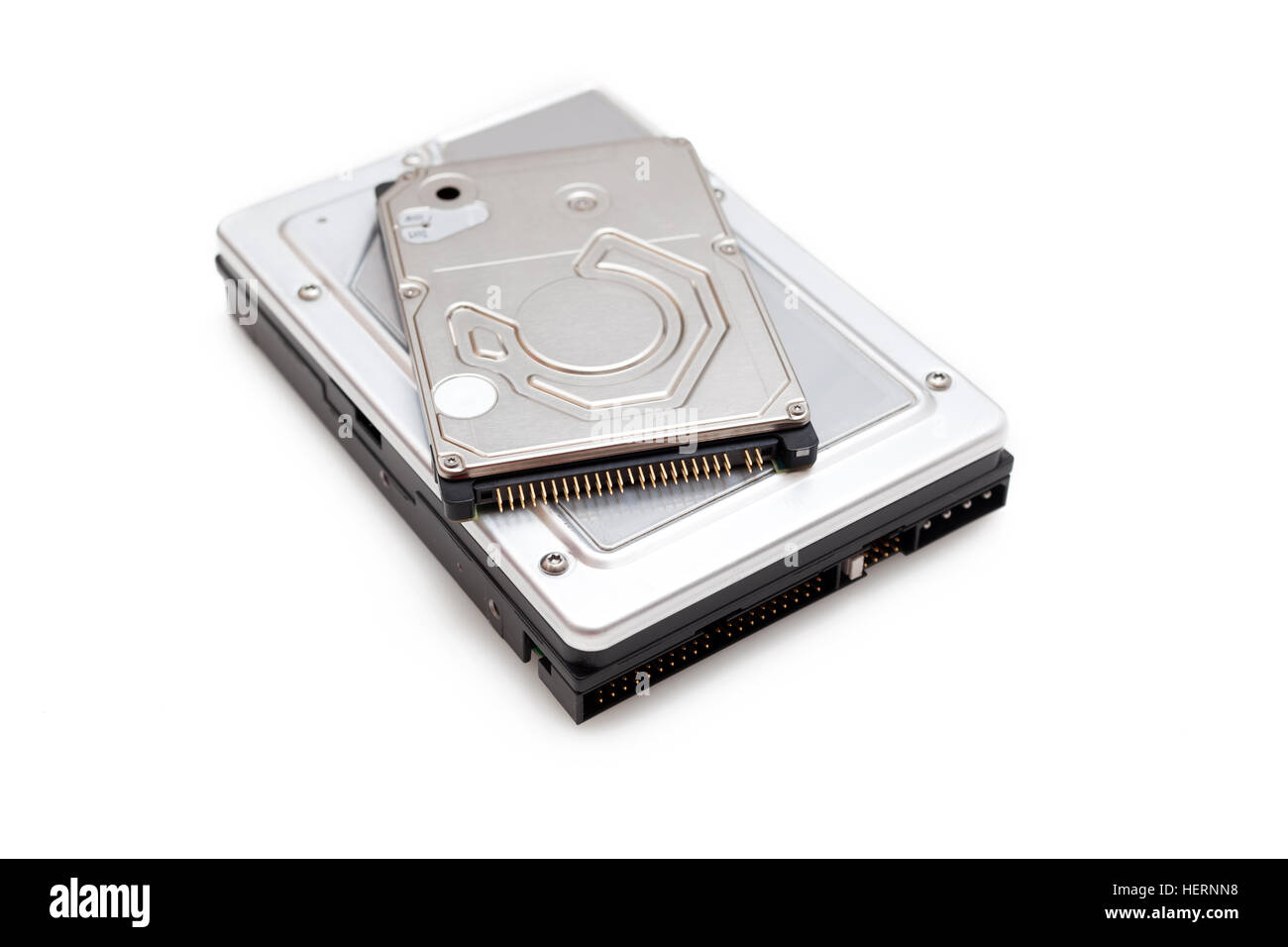 Storage device (Hard disk drive) HDD isolated on white background Stock ...