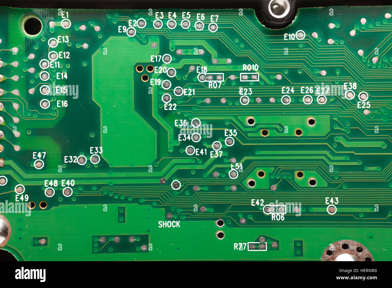 Storage device (Hard disk drive) HDD back view Stock Photo - Alamy