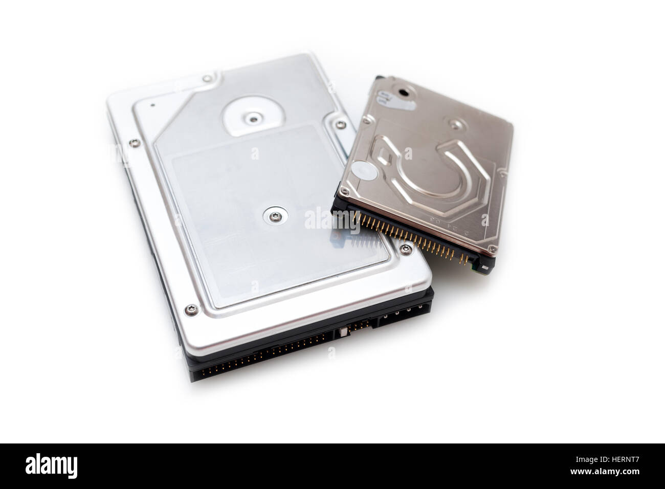 Storage device (Hard disk drive) HDD isolated on white background Stock ...