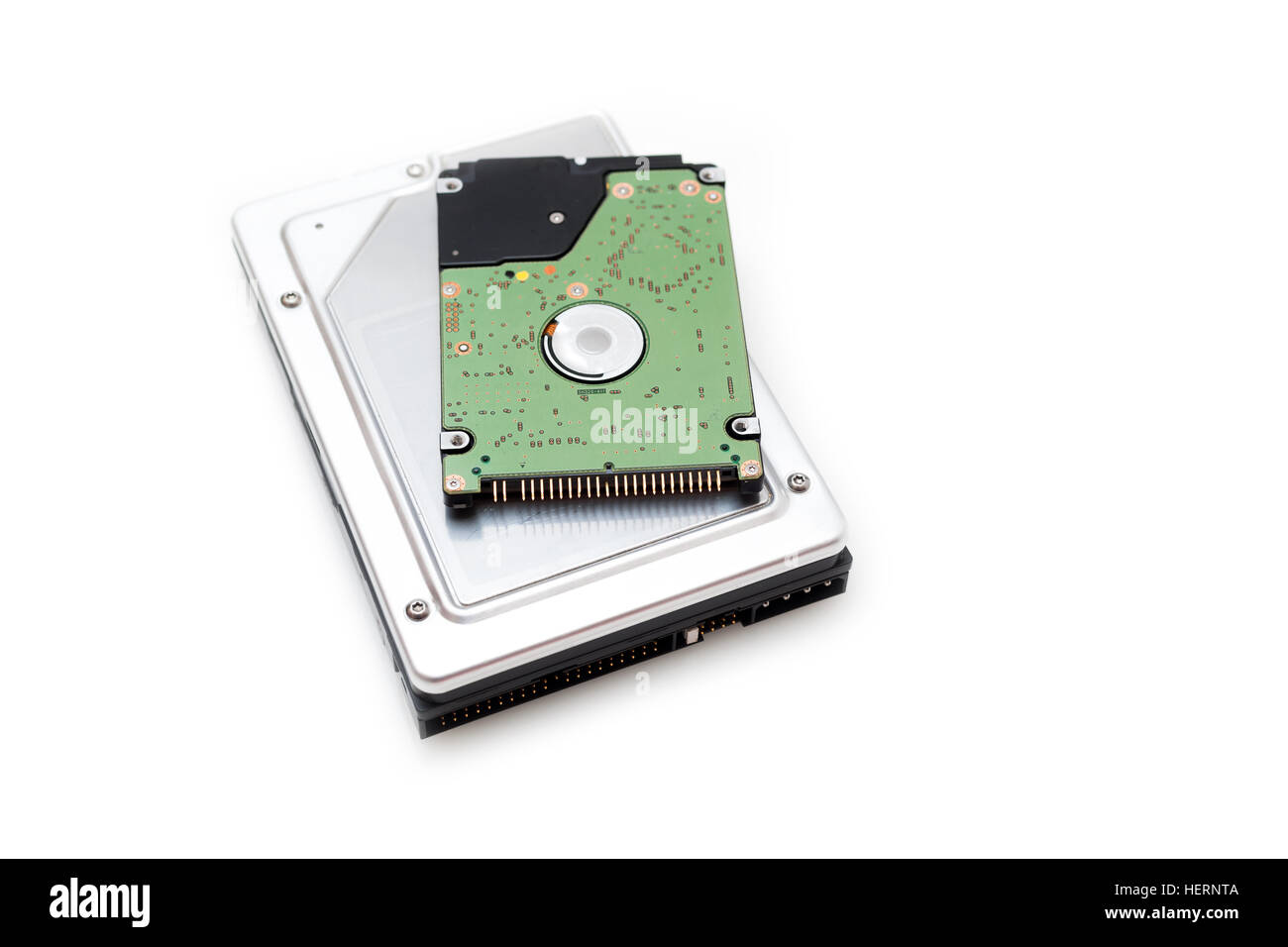 Storage device (Hard disk drive) HDD isolated on white background Stock ...