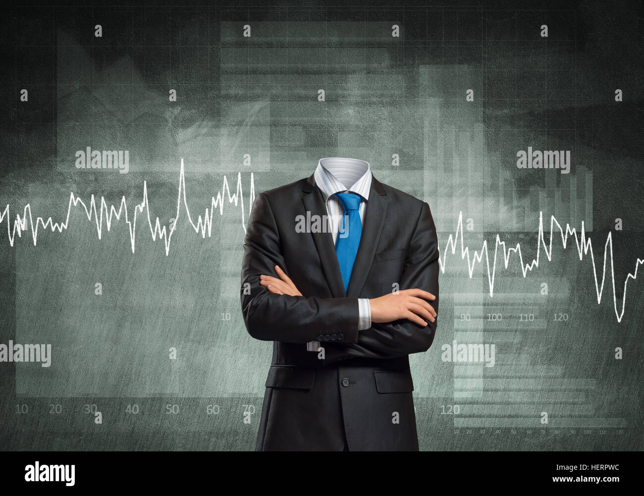 Businessman without head Stock Photo - Alamy