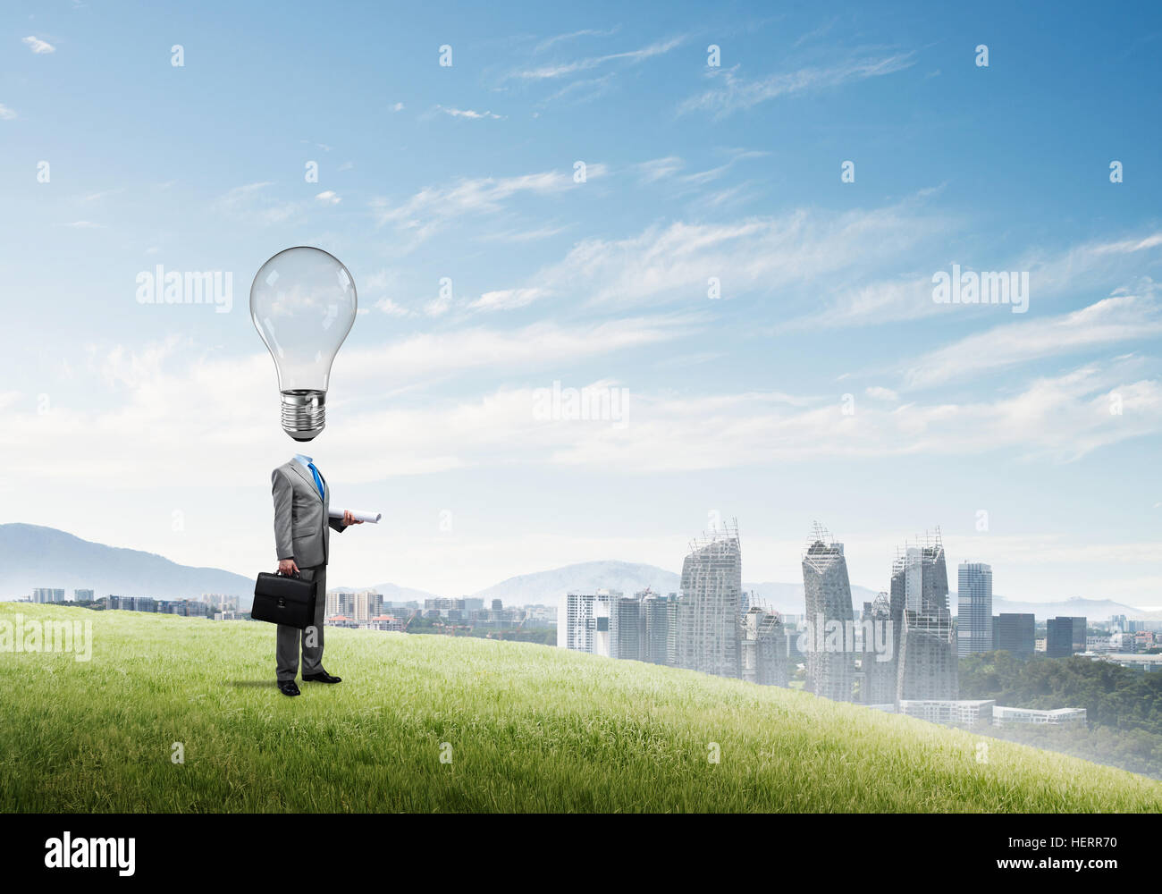 Man of creative ideas Stock Photo - Alamy