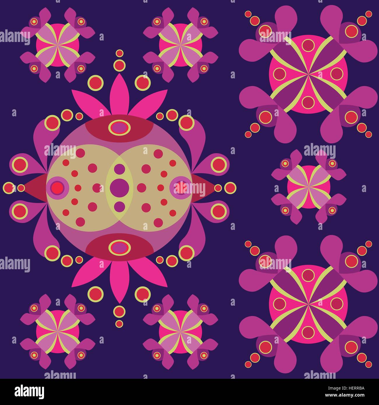 Ethnic ornament seamless pattern inspired by fusion of Ukrainian ...