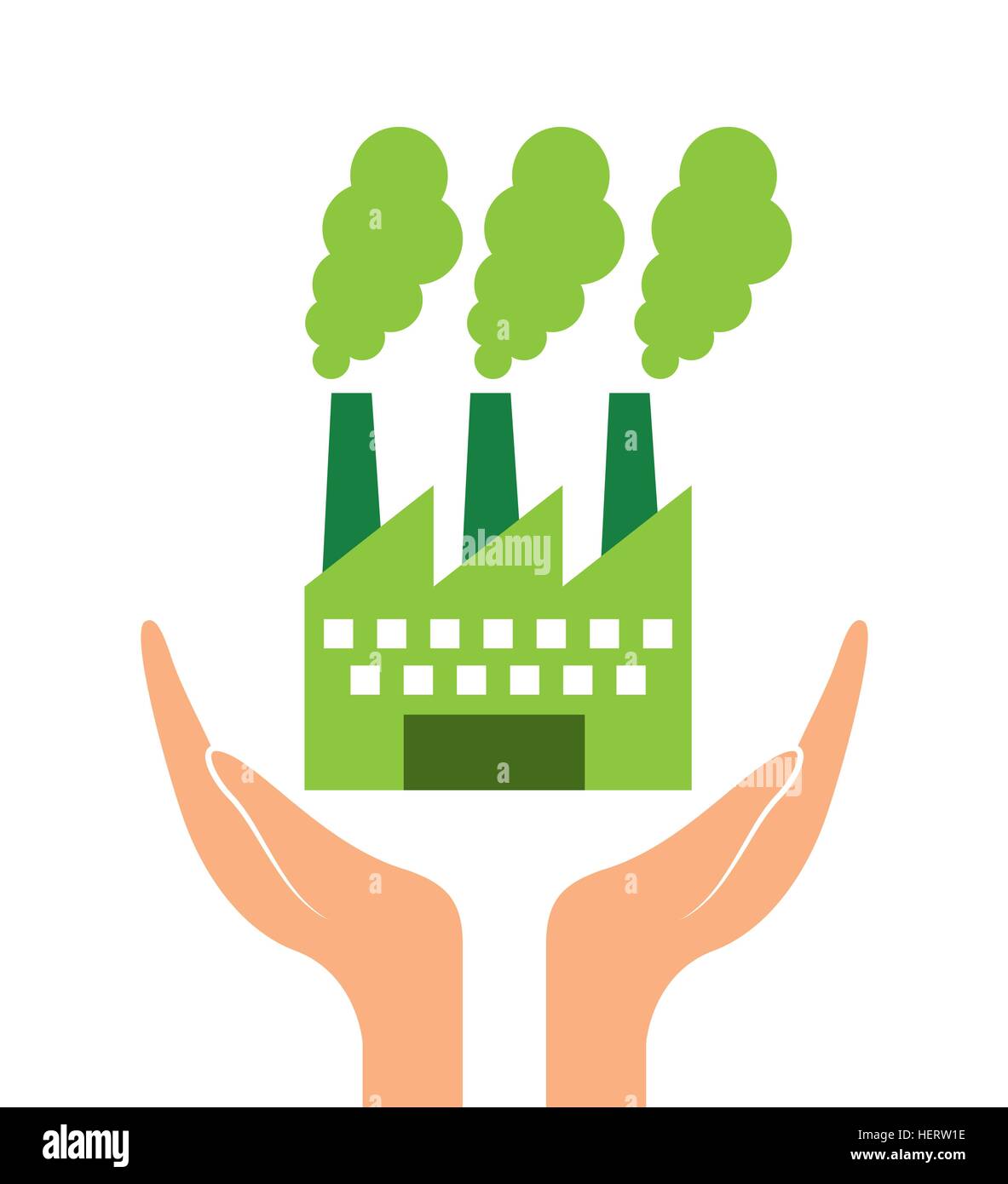 Green Factory Icon