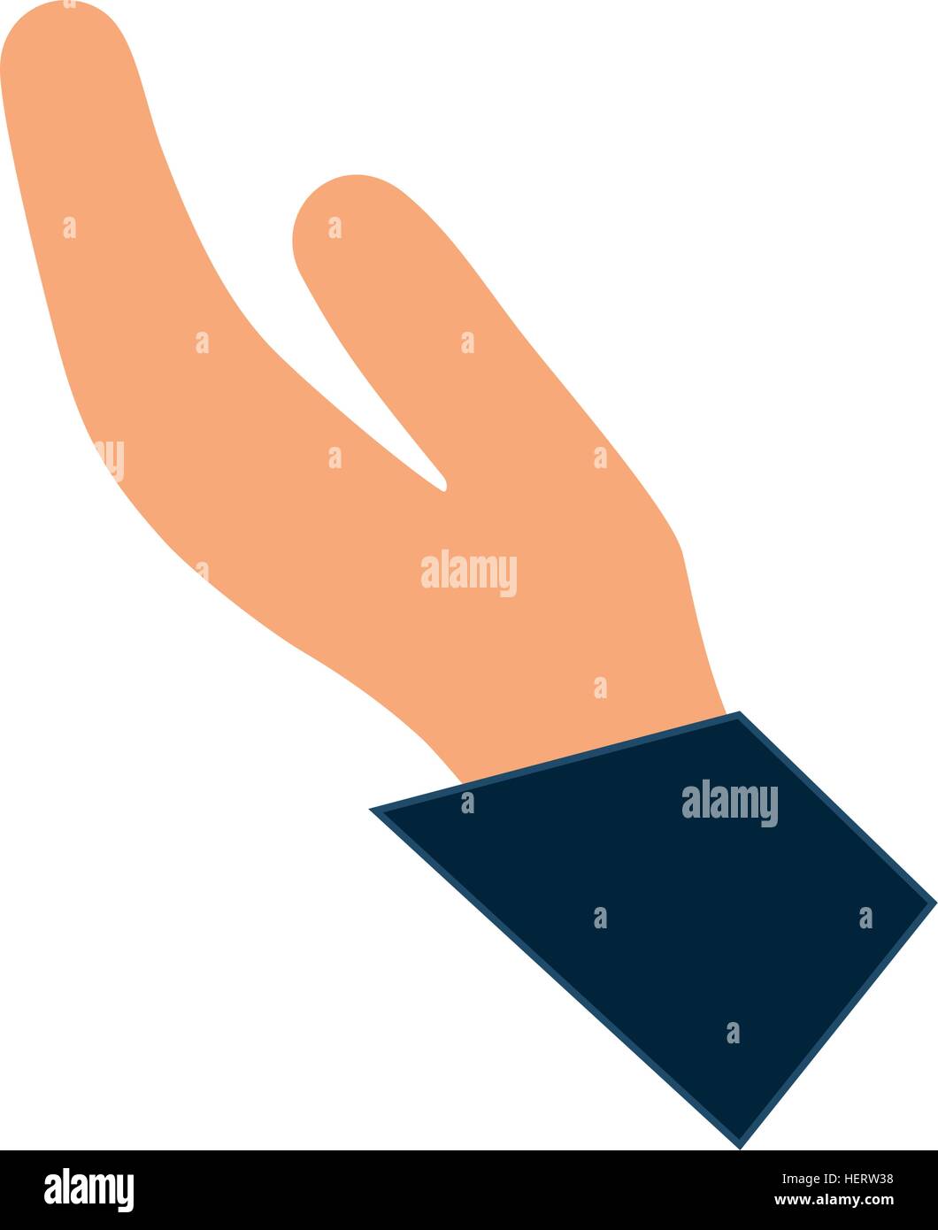 Waiter hand symbol Stock Vector Image & Art - Alamy