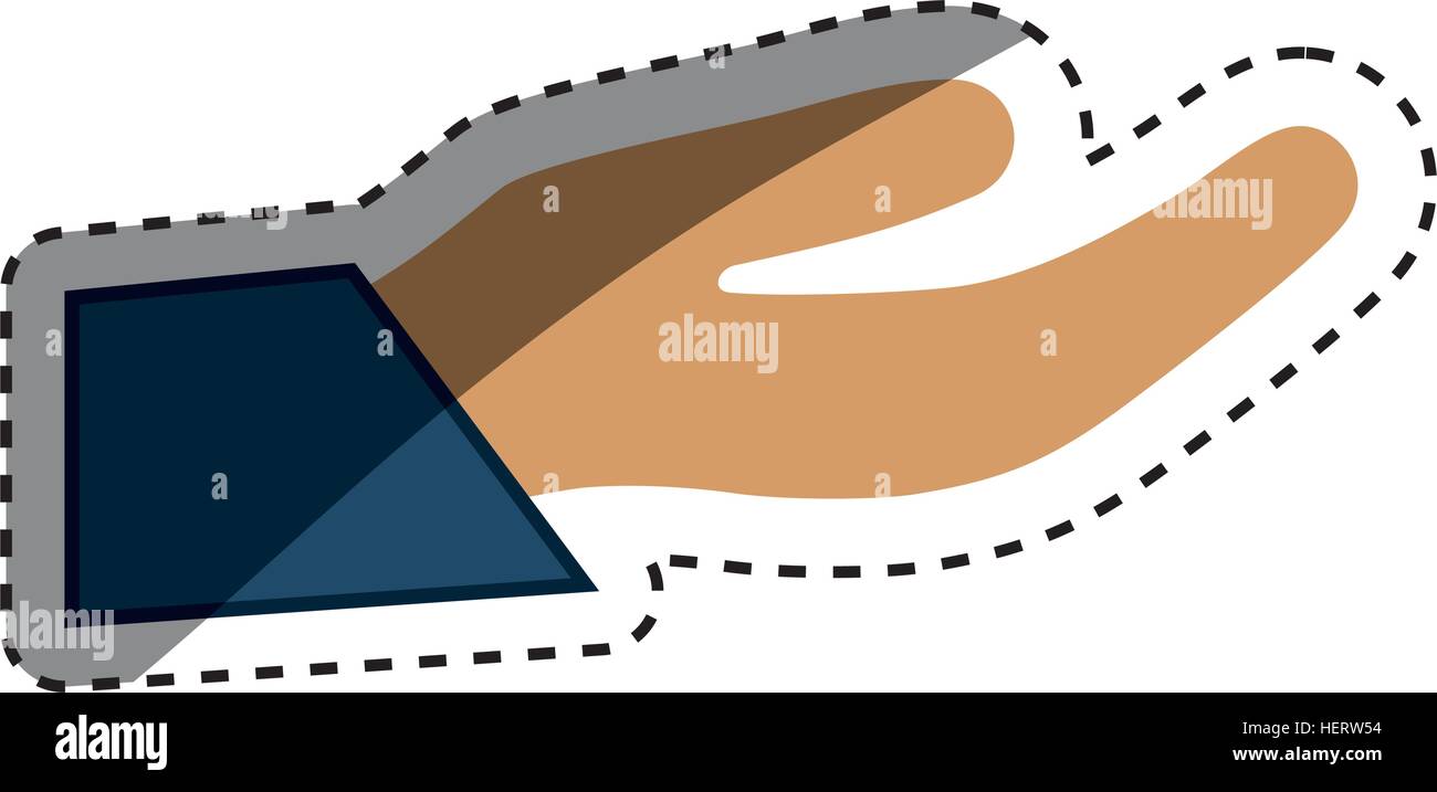 Waiter hand symbol Stock Vector Image & Art - Alamy