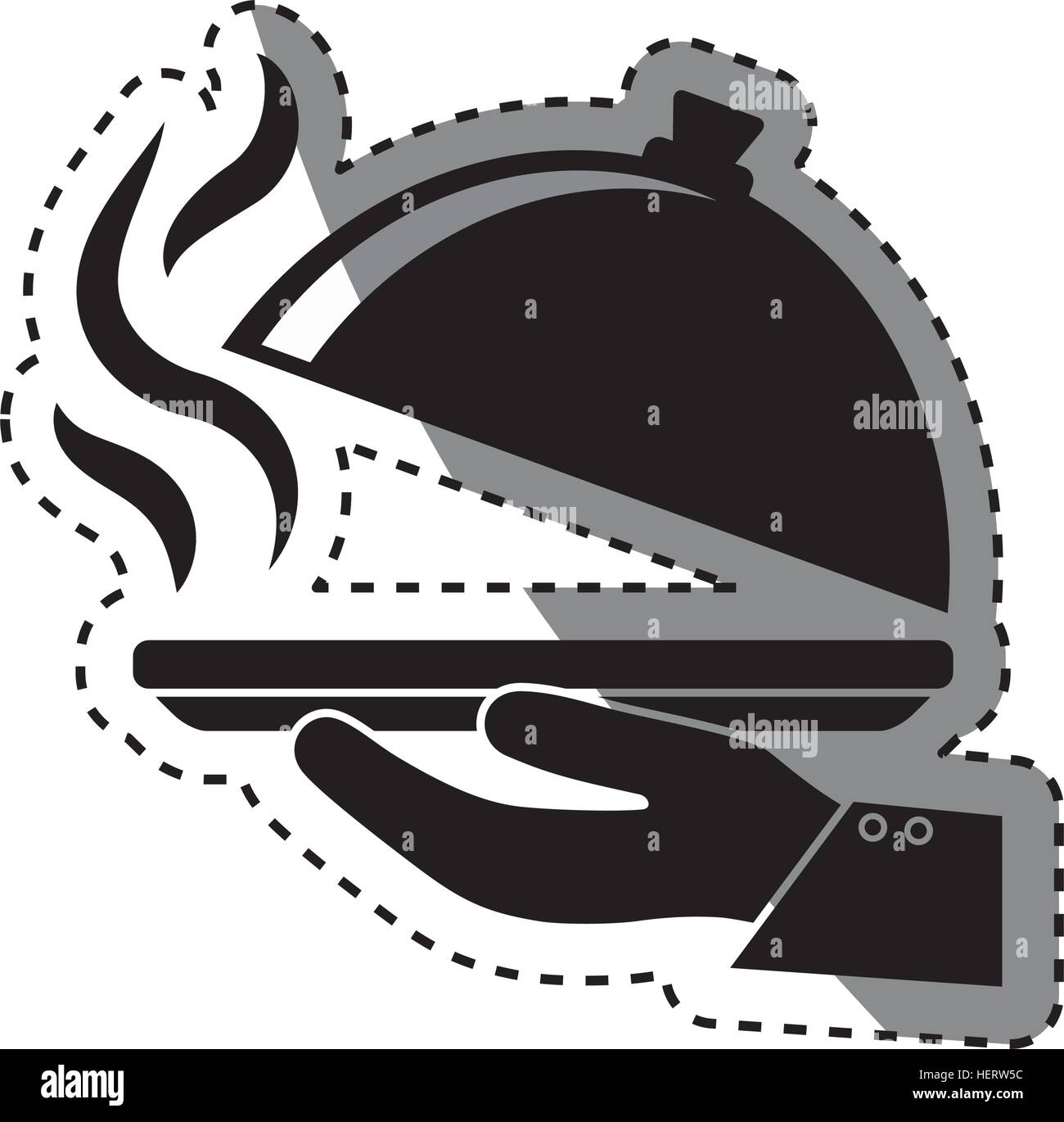 Waiter hand symbol Stock Vector Image & Art - Alamy