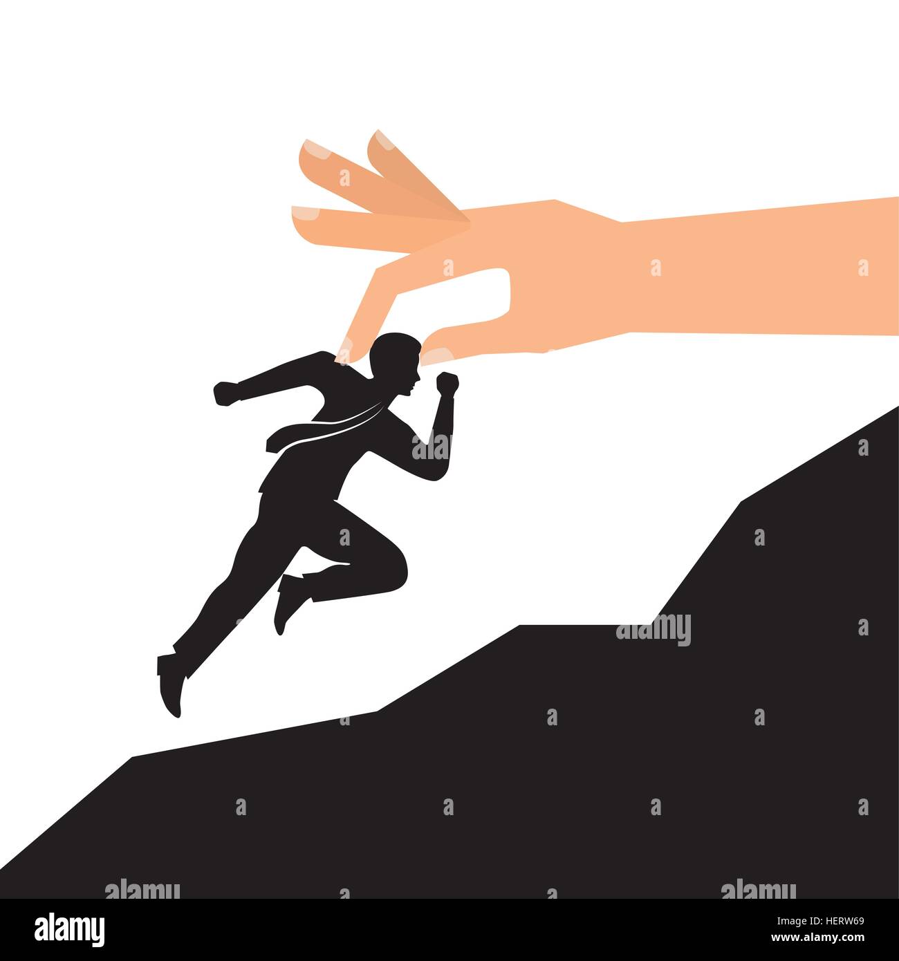 hand with money runner icon over white background. vector illustration ...