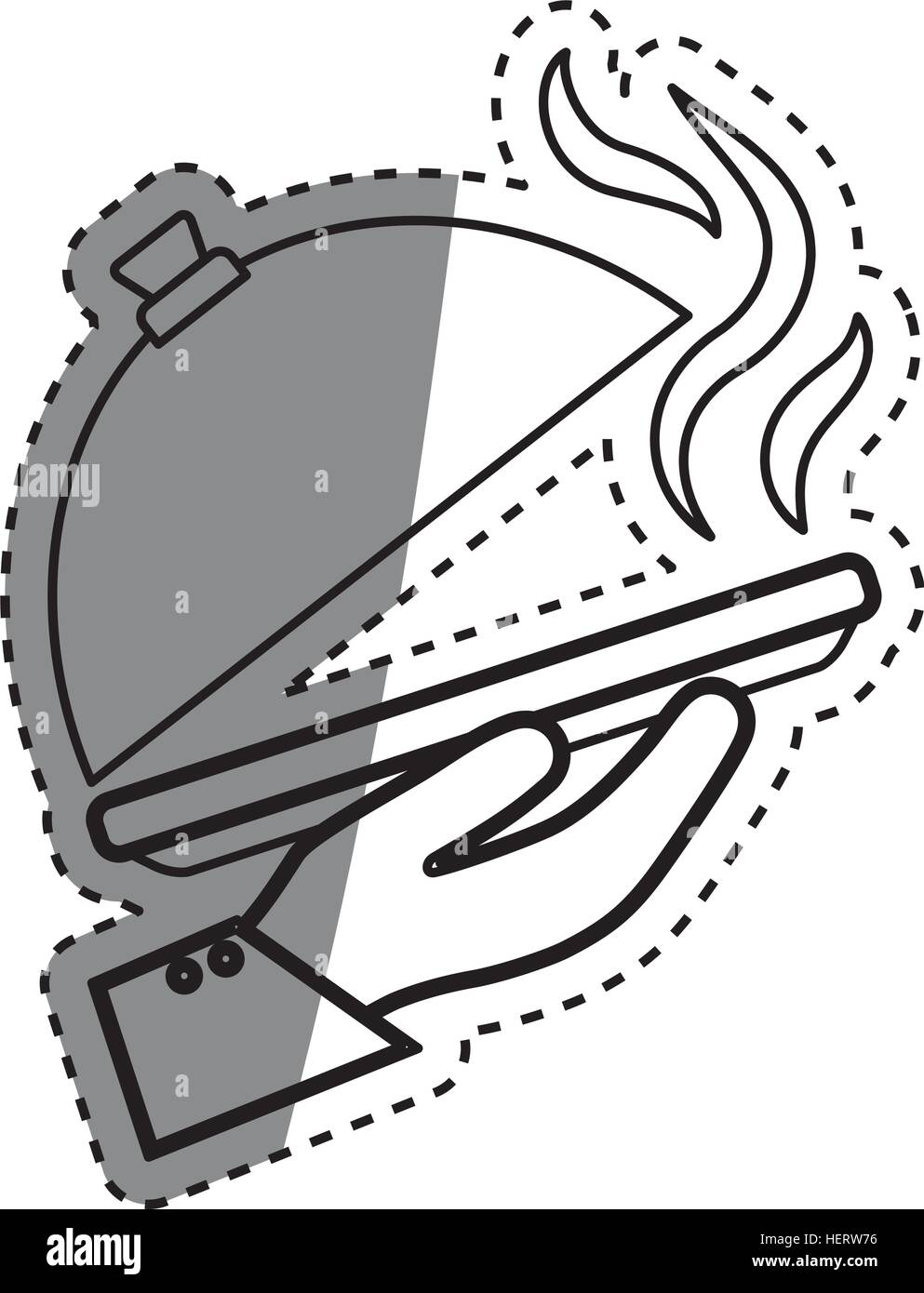Waiter hand symbol Stock Vector Image & Art - Alamy