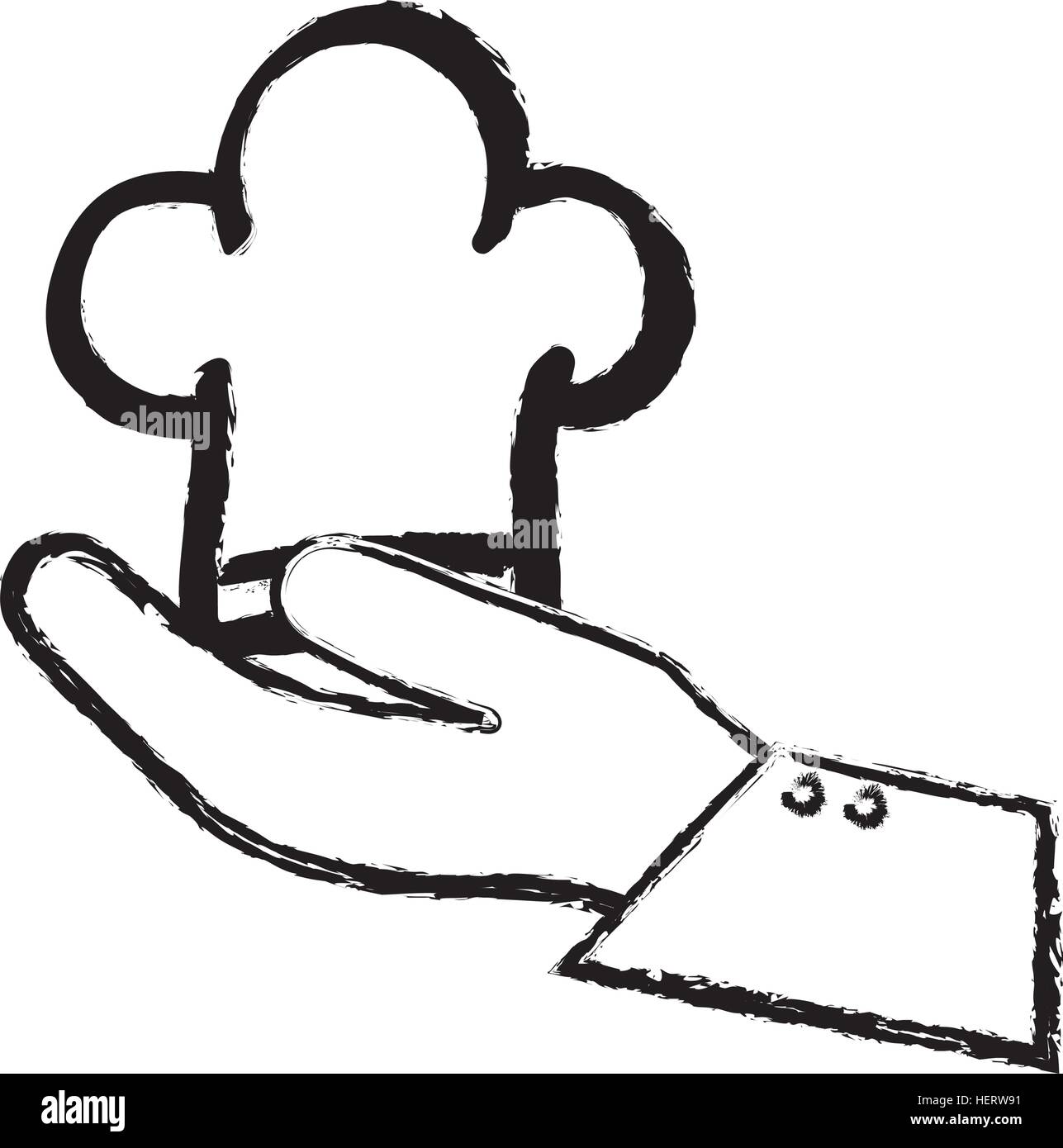 Waiter hand symbol Stock Vector Image & Art - Alamy