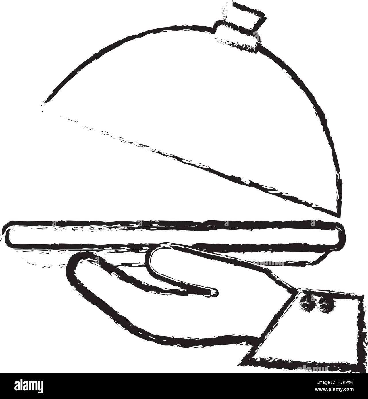 Waiter hand symbol Stock Vector Image & Art - Alamy