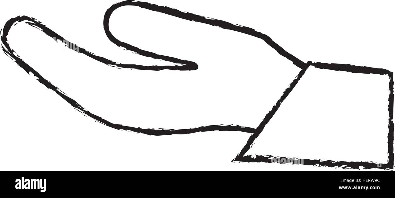 Waiter hand symbol Stock Vector Image & Art - Alamy