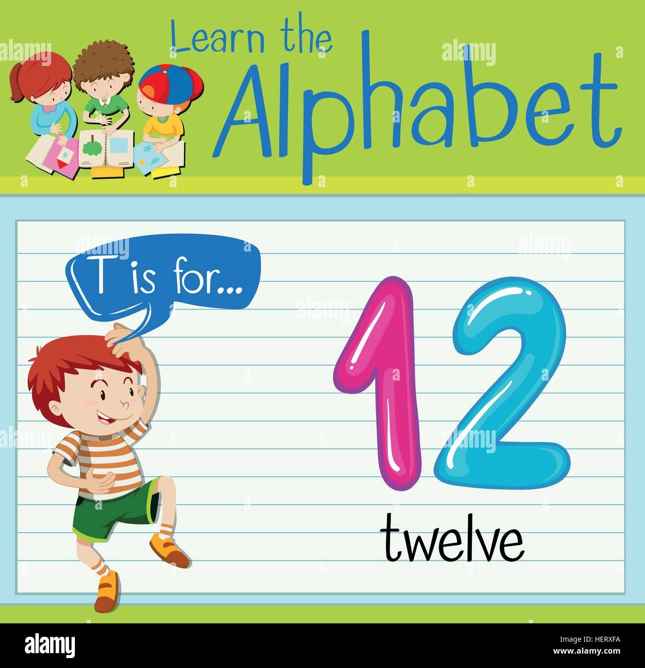 Number 12 twelve Stock Vector Images - Alamy