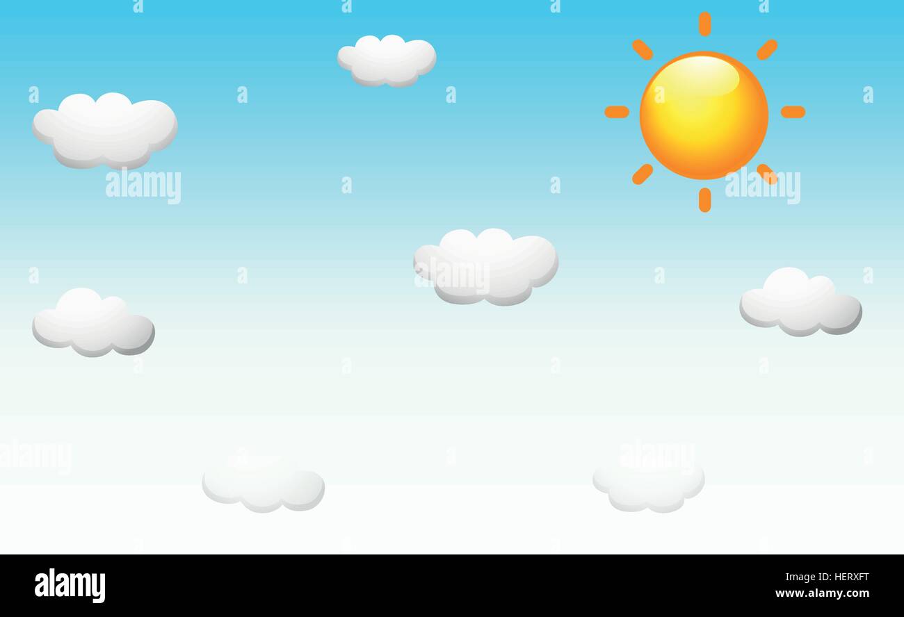 Sunny weather daytime Stock Vector Images - Alamy