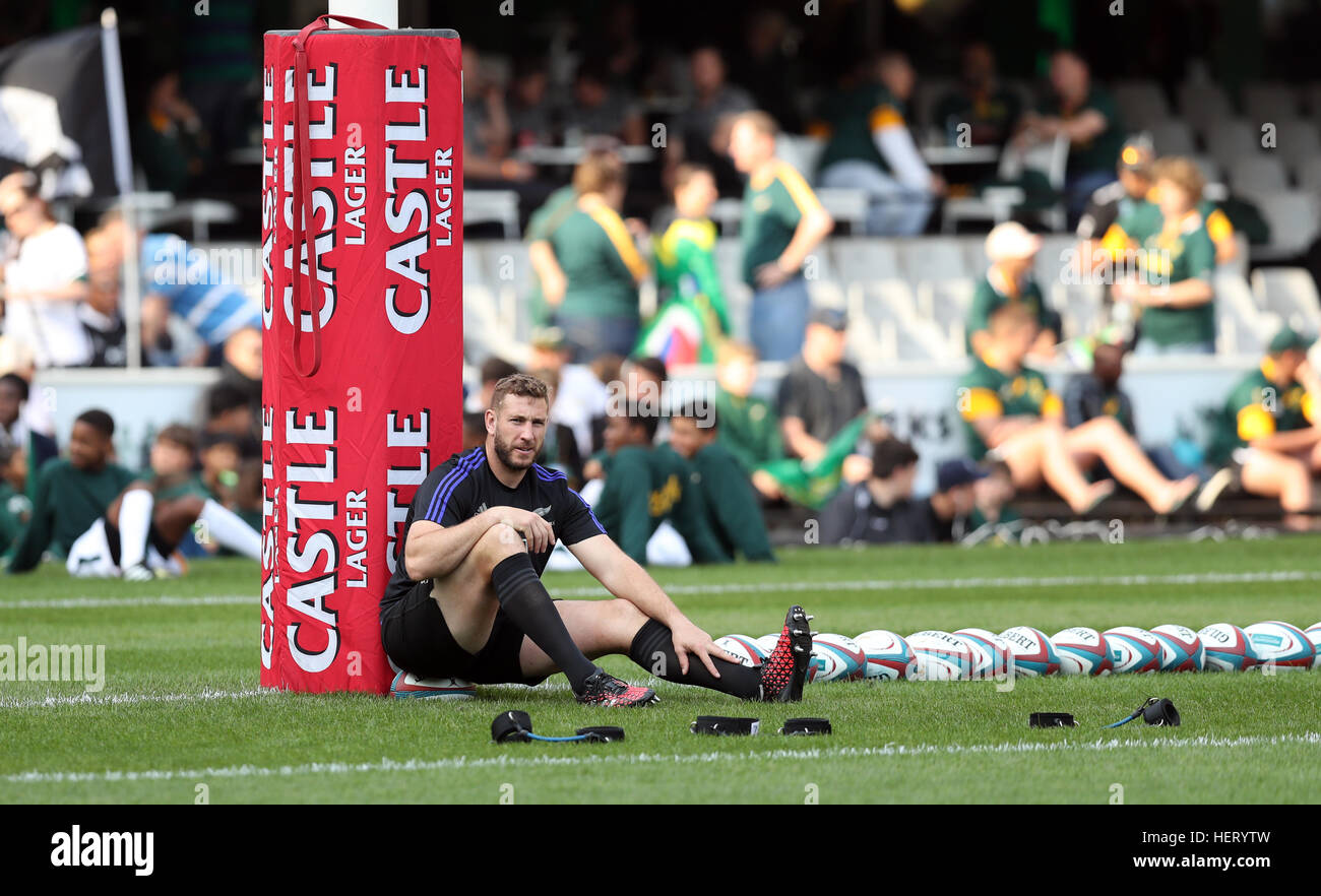 DURBAN, SOUTH AFRICA - OCTOBER 08: Luke Romano of New Zealand during ...