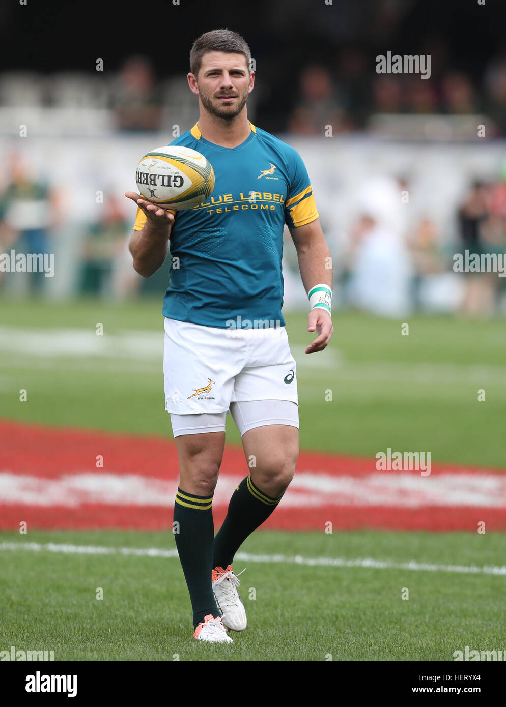 DURBAN, SOUTH AFRICA - OCTOBER 08: Willie le Roux of South Africa ...