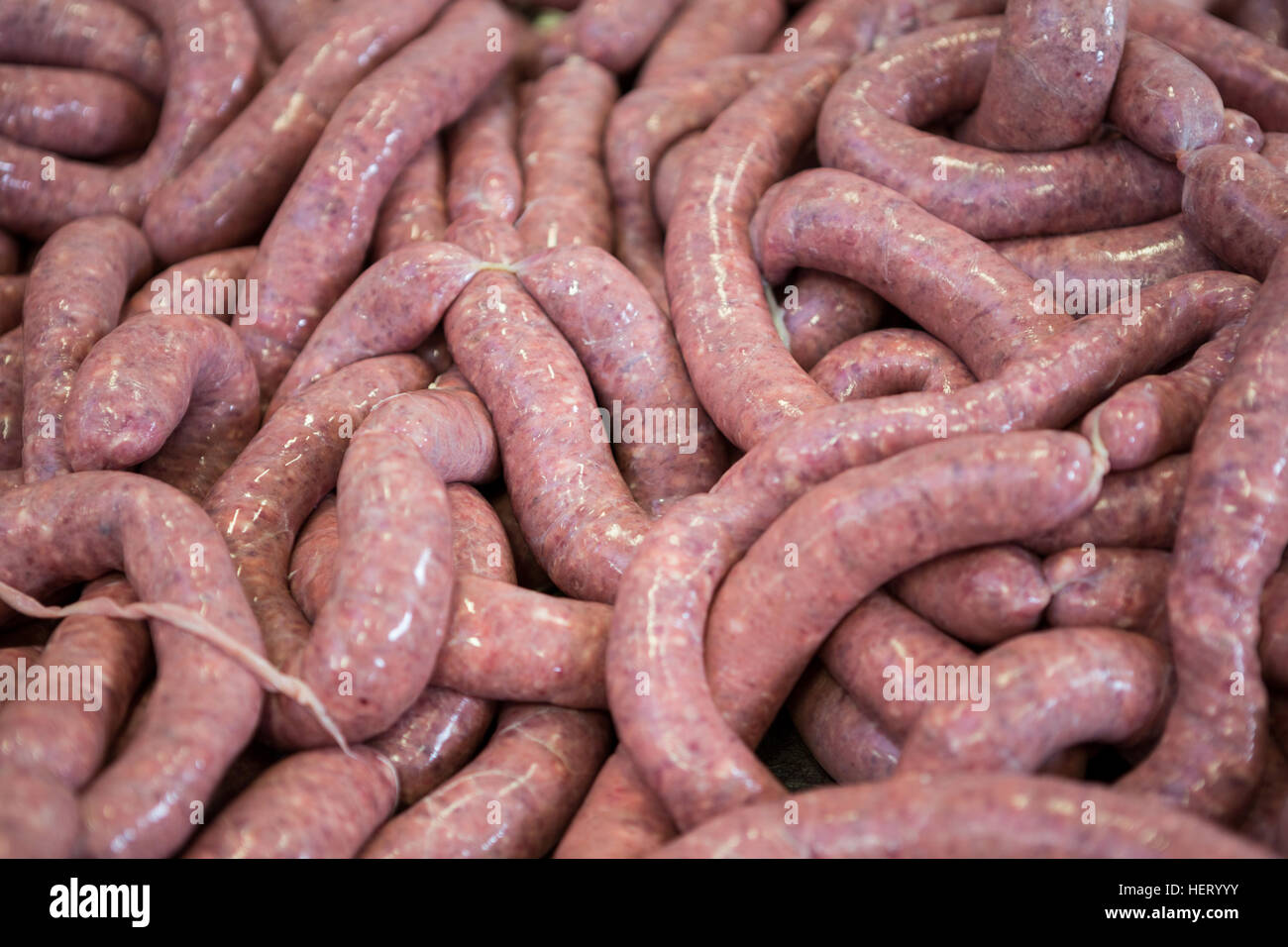 Meat factory industry production sausage hi-res stock photography and images - Alamy