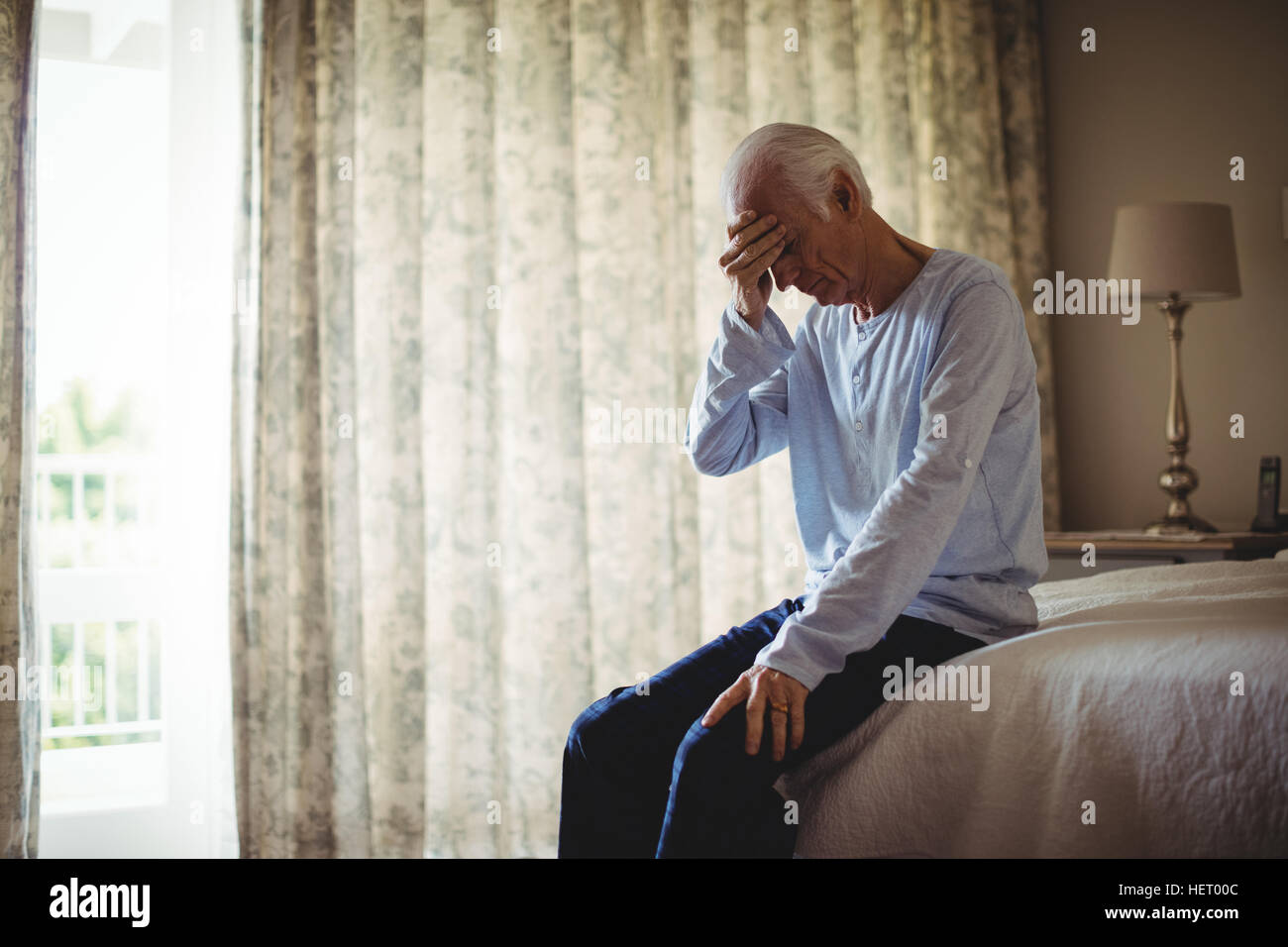Senior caucasian man home hi-res stock photography and images - Alamy