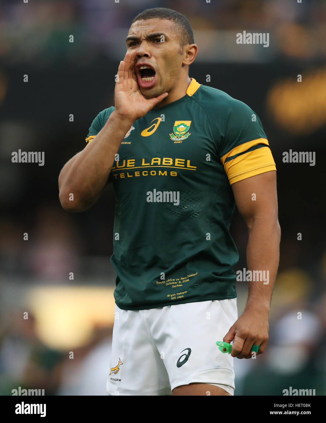 DURBAN, SOUTH AFRICA - OCTOBER 08: Bryan Habana of South Africa during ...