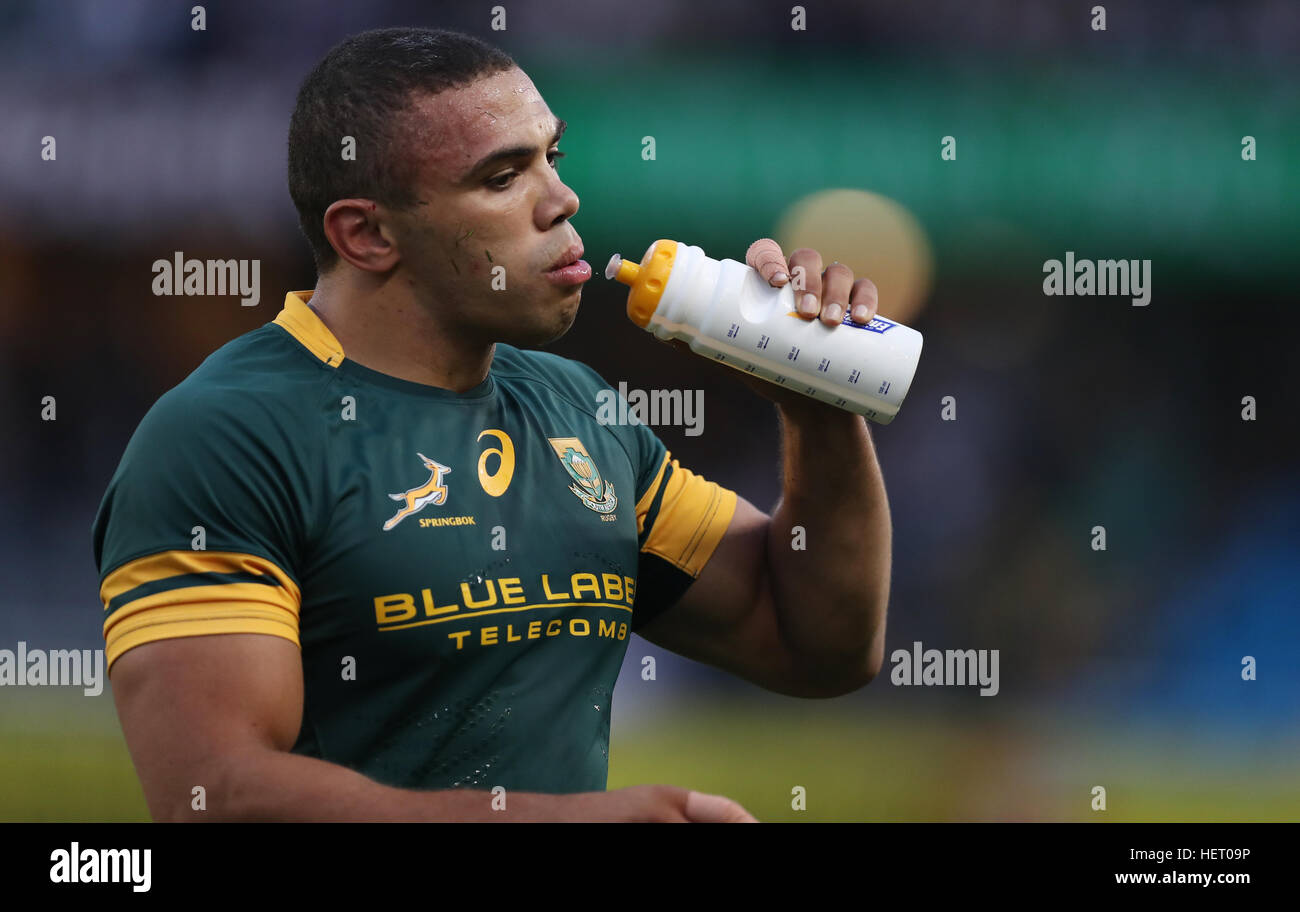 DURBAN, SOUTH AFRICA - OCTOBER 08: Bryan Habana of South Africa during ...