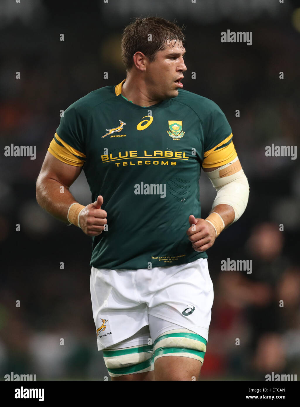 DURBAN, SOUTH AFRICA - OCTOBER 08: Willem Alberts of South Africa ...