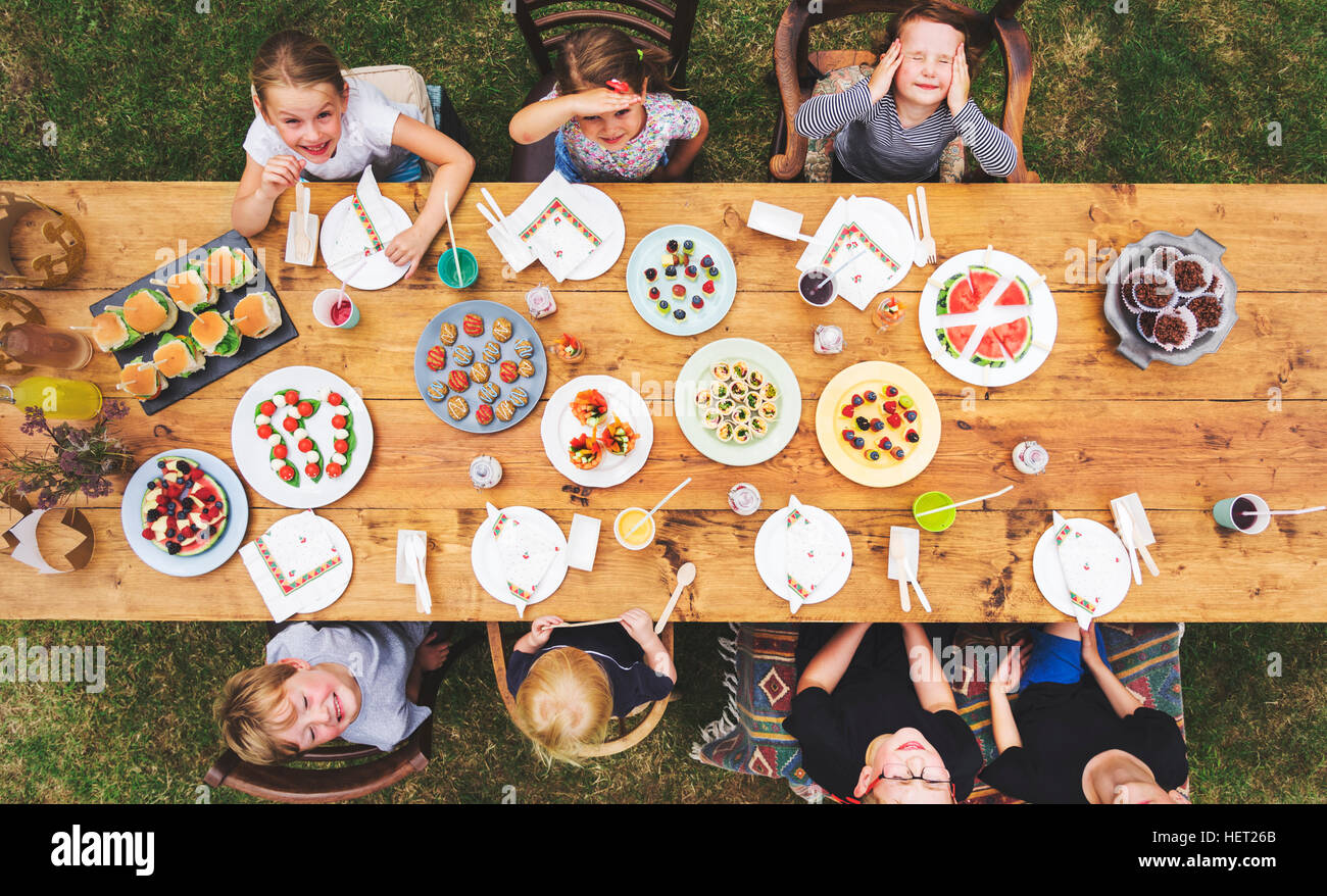 Kids Celebration Party Happiness Concept Stock Photo - Alamy