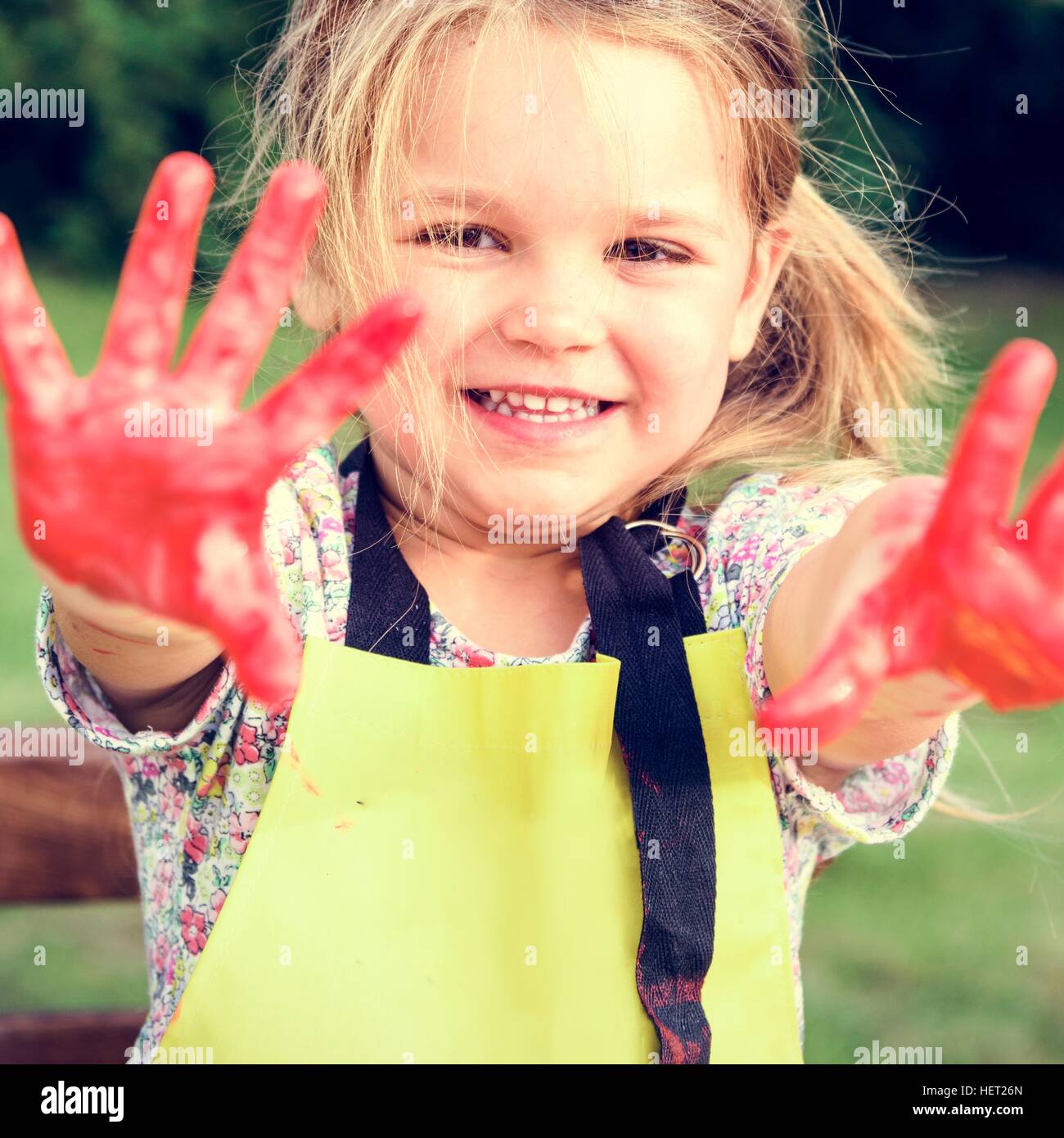 Kid Learning Painting Drawing Art Concept Stock Photo - Alamy