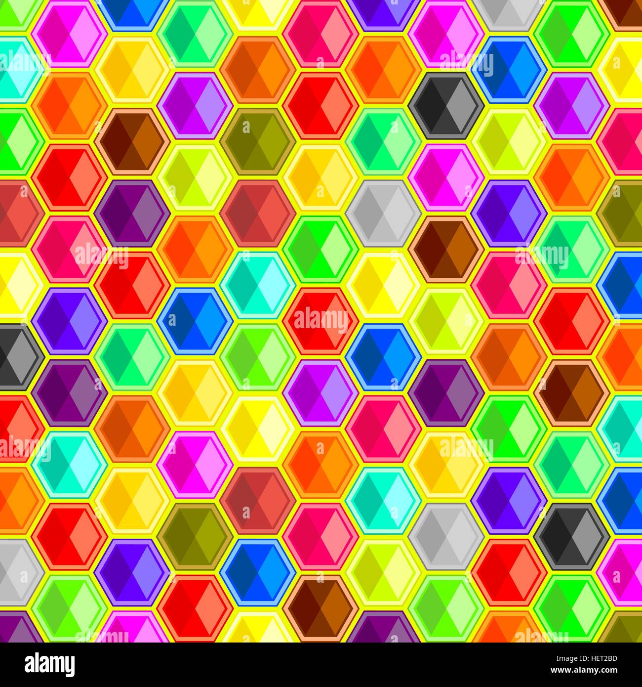 vector and illustration of colorful hexagons background Stock Vector ...