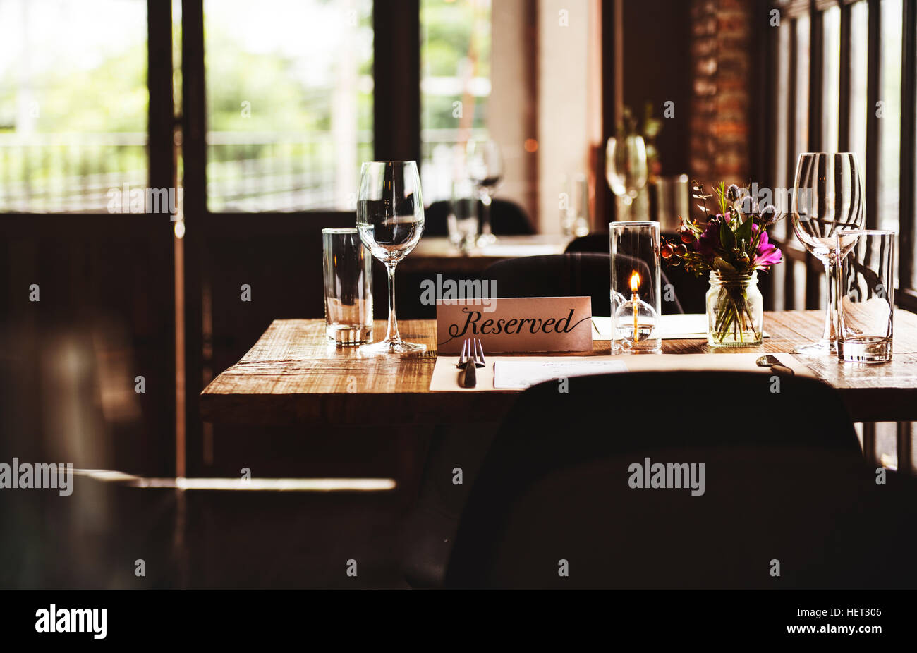 Restaurant Chilling Out Classy Lifestyle Reserved Concept Stock Photo ...