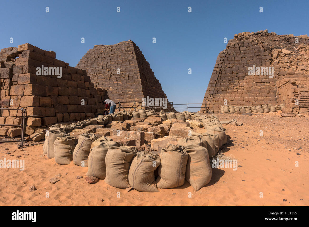 Ancient Pyramids, Meroe, Sudan, Africa Stock Photo - Alamy